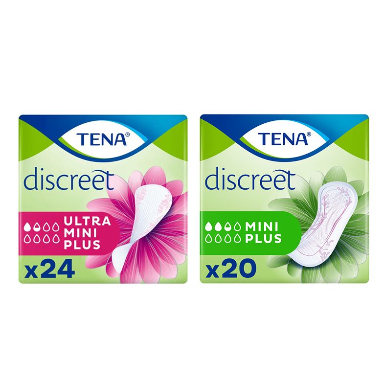 Combi Product: Tena Discreet Ultra Mini Plus + TENA Discreet Mini Plus ...