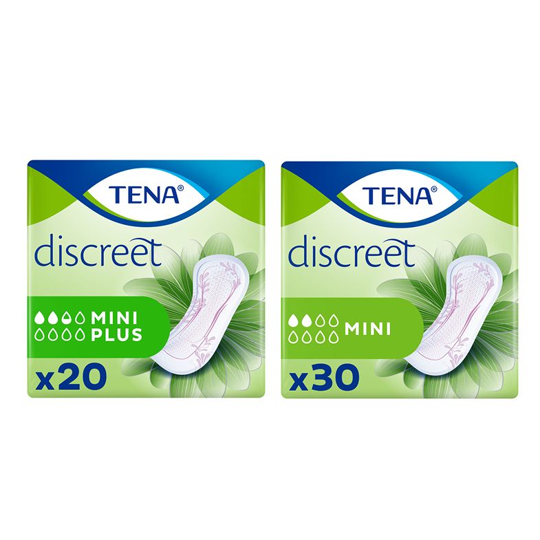 Combi Product: TENA Lady Discreet Mini Plus + TENA Lady Discreet Mini ...
