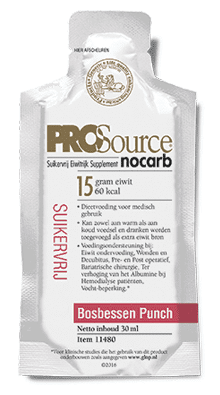 PROSource Nocarb - Bosbessen Punch - 42 Sachets van 30 ML ...